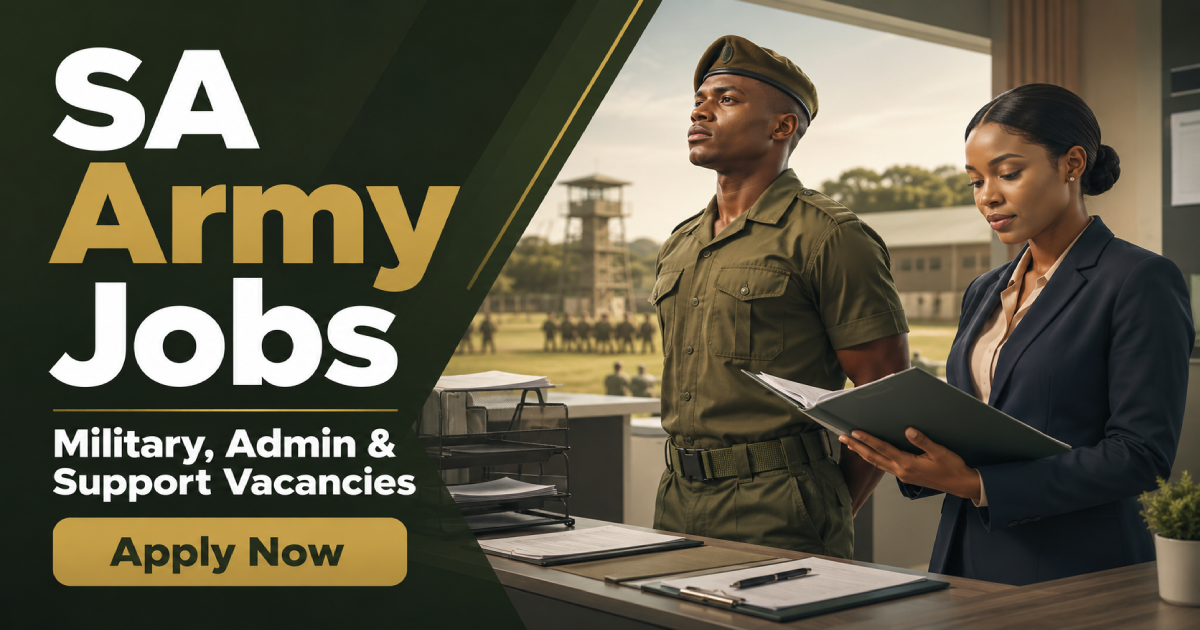SA Army Jobs 2026 - Latest Military Vacancies